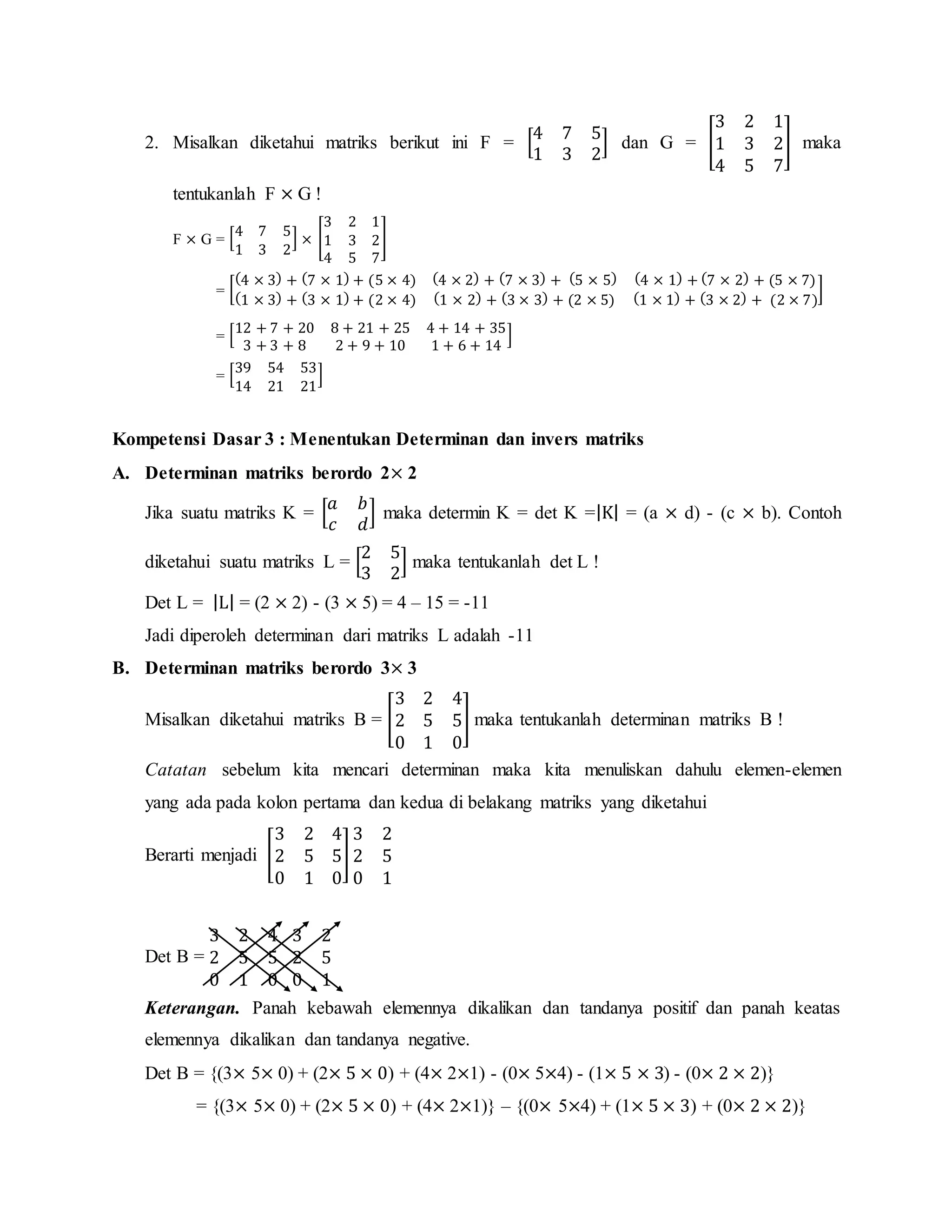 Materi Matriks | DOCX