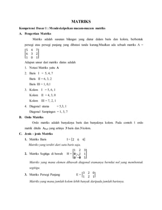 Materi Matriks.. | DOCX