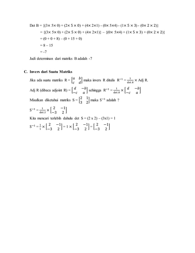 Materi Matriks.. | PDF
