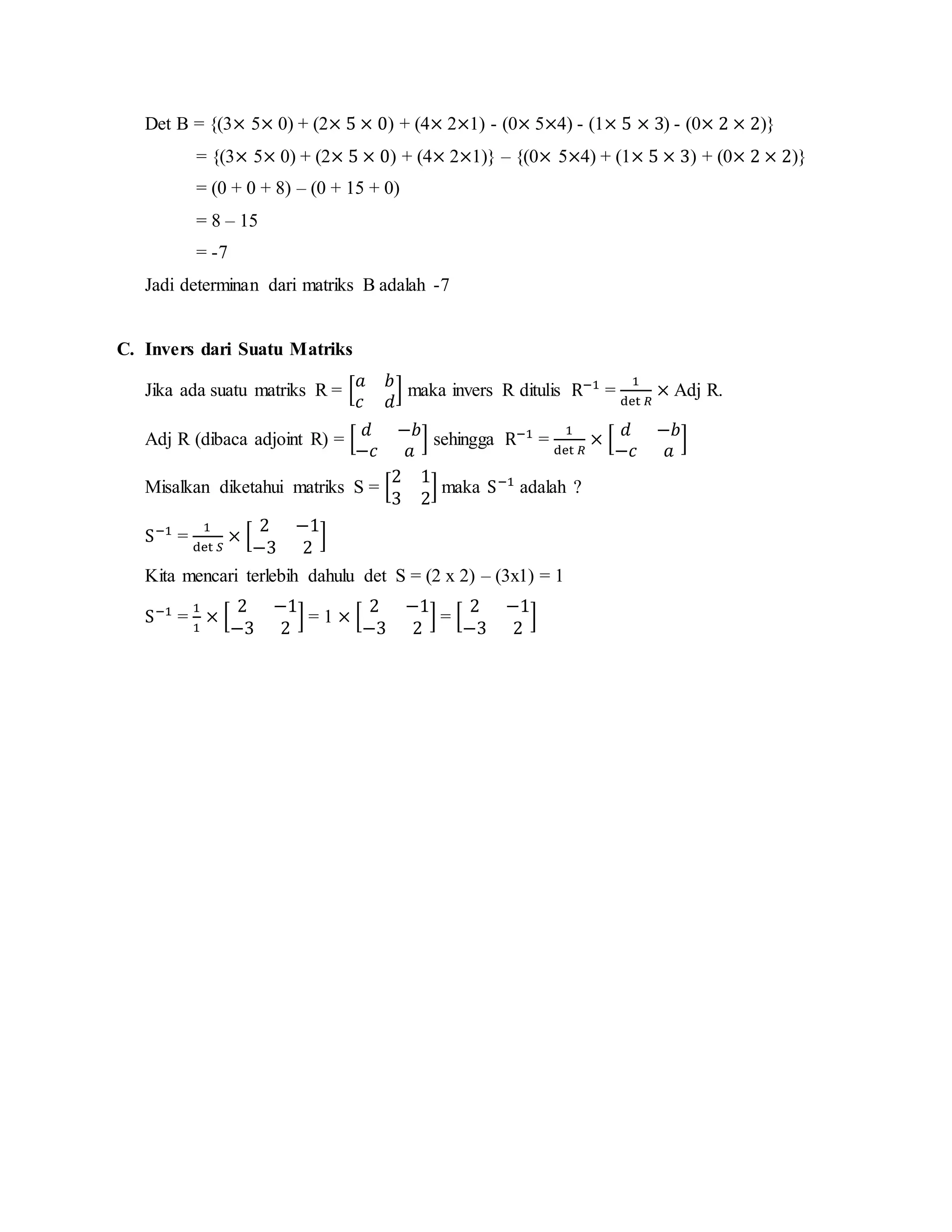 Materi MATRIKS | DOCX