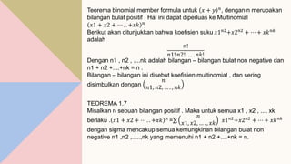 materi pembelajaran matematika kombinasi | PPTX