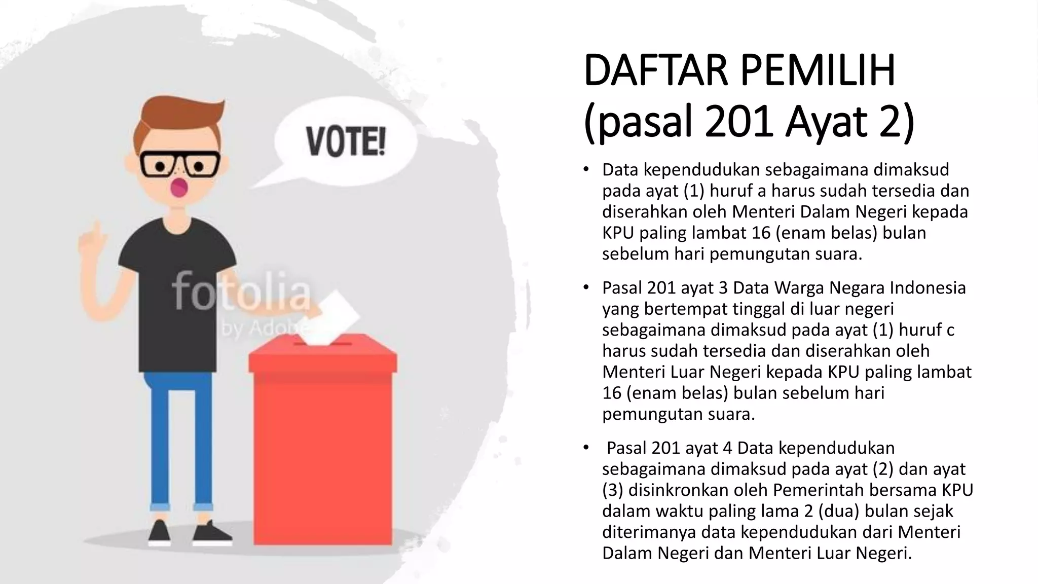 Materi UU Pemilu tahapan dan program pemilu 2019 | PPT