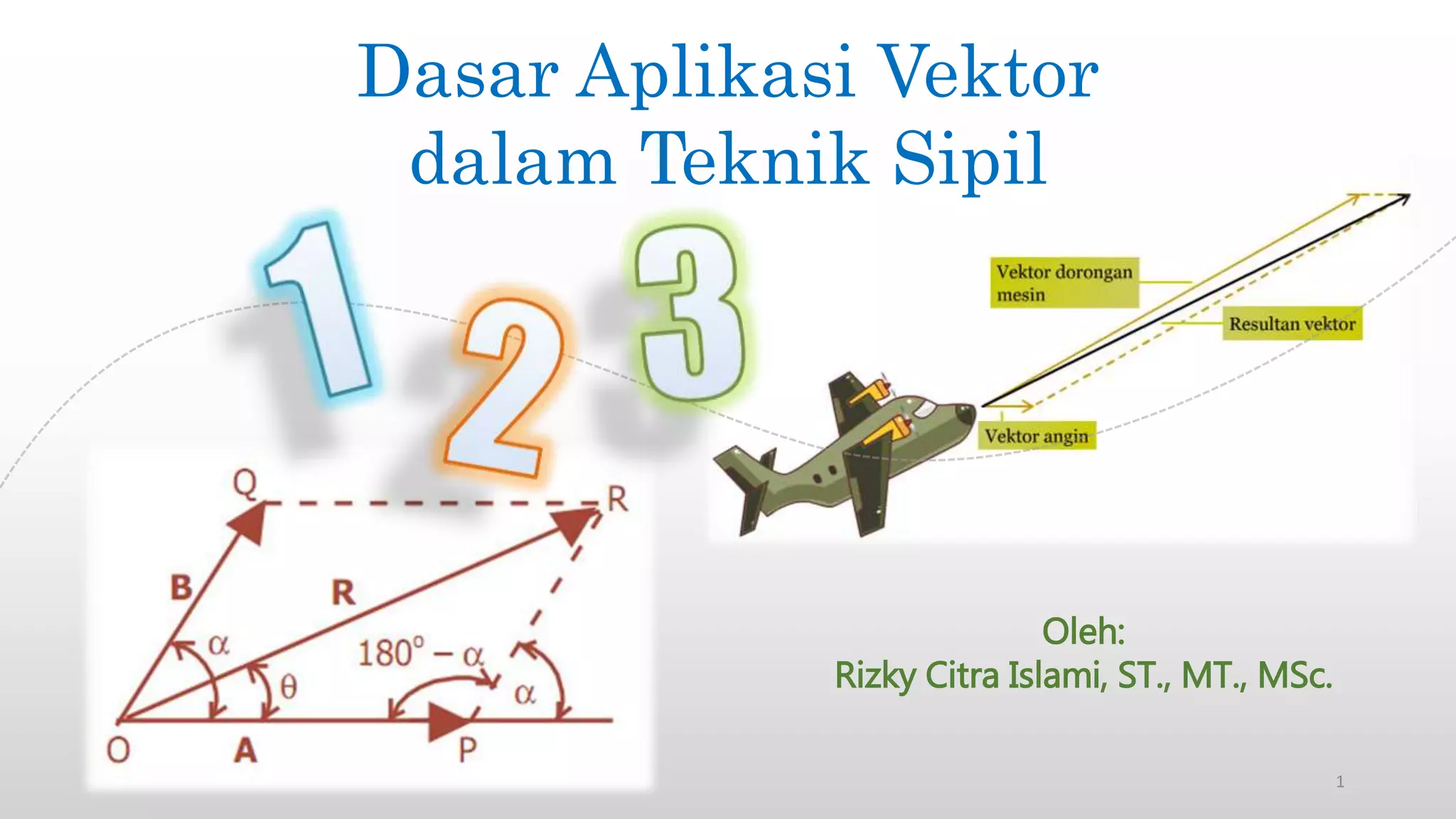 Materi vektor dalam aplikasi teknik sipil | PPTX