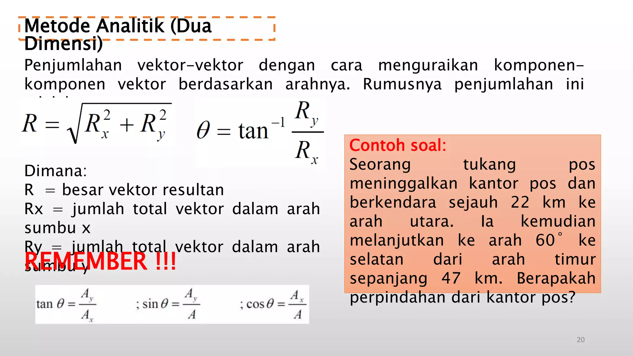 Materi vektor dalam aplikasi teknik sipil | PPTX