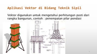 Materi vektor dalam aplikasi teknik sipil | PPTX