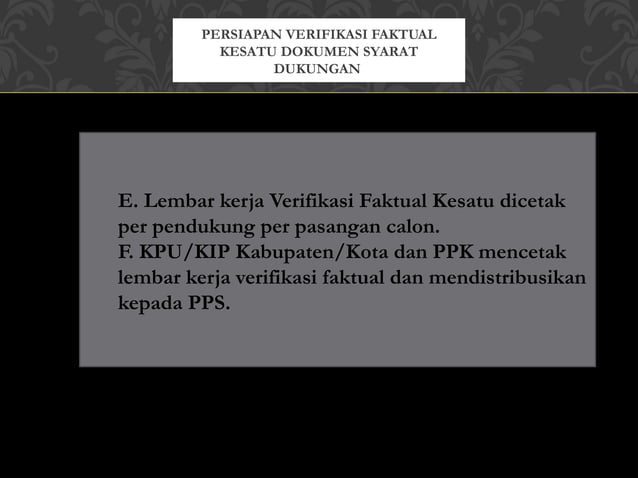 materi bimtek pengawasan verifikasi faktual | PPT