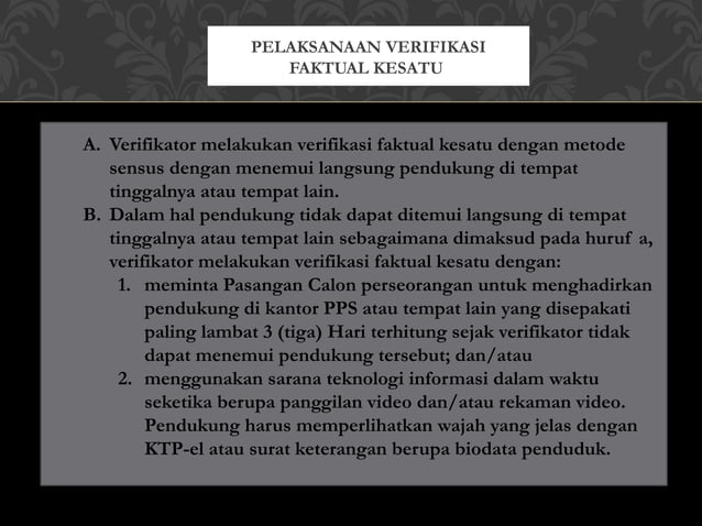 materi bimtek pengawasan verifikasi faktual | PPT