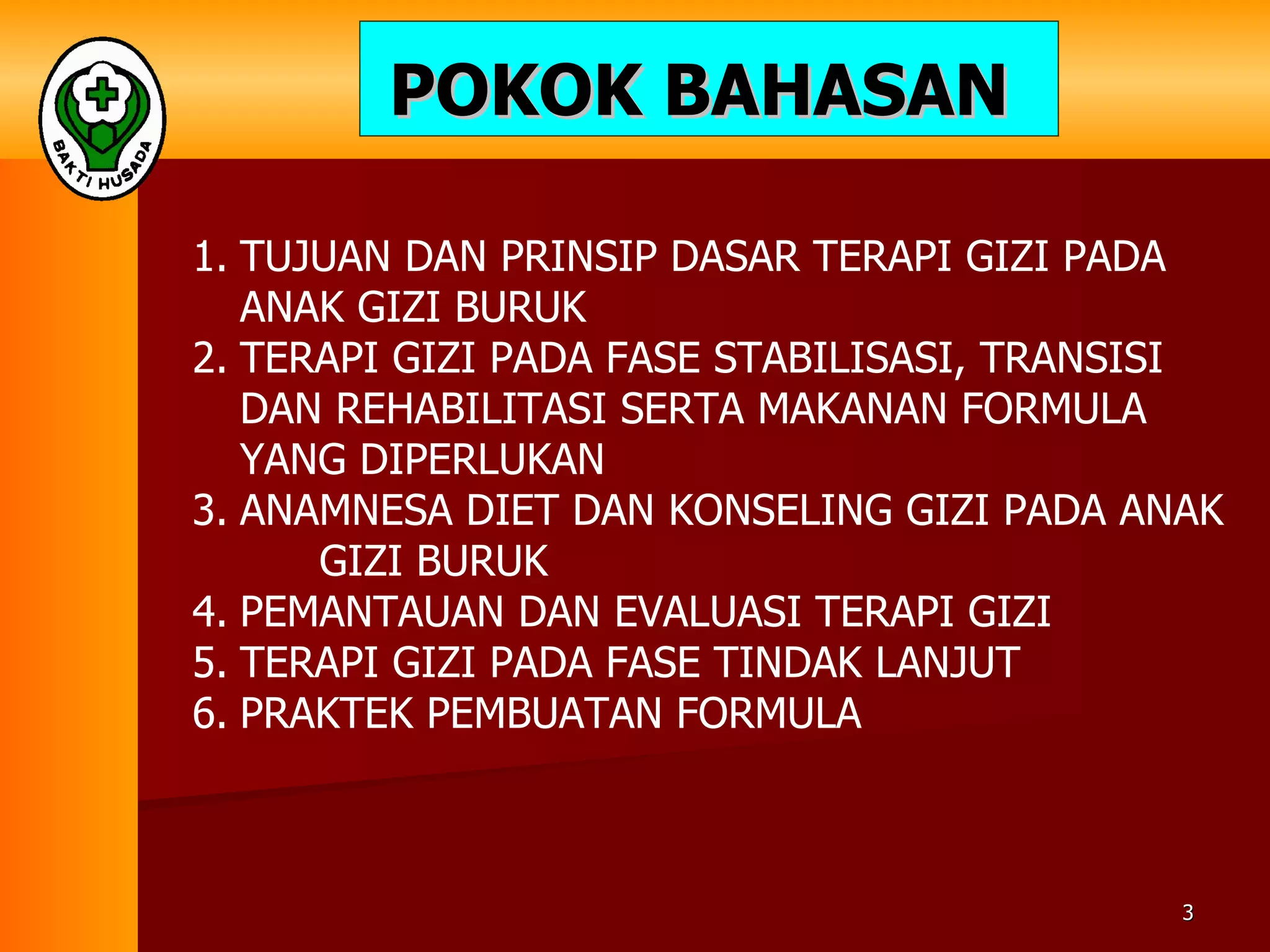 Materi v pembuatan formula pada gizi buruk | PPT