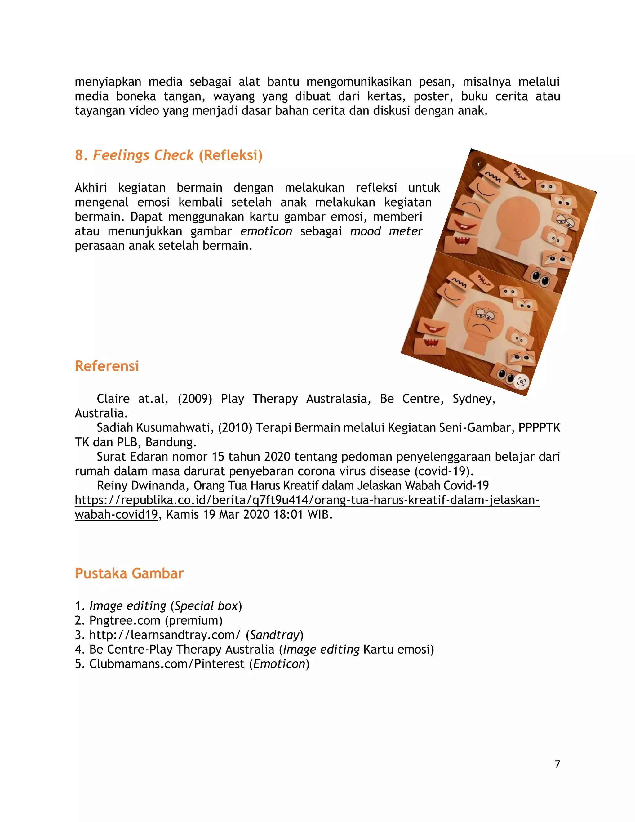 Pembelajaran di Rumah/Sekolah: Adaptasi Kegiatan Terapi Bermain | PDF