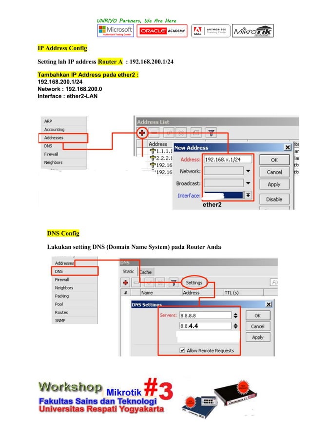 Materi workshop Mikrotik #3 | PDF