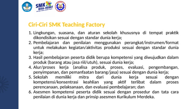 MATERI WORKSHOP TEACHING FACTORY (TEFA) SMK.pptx
