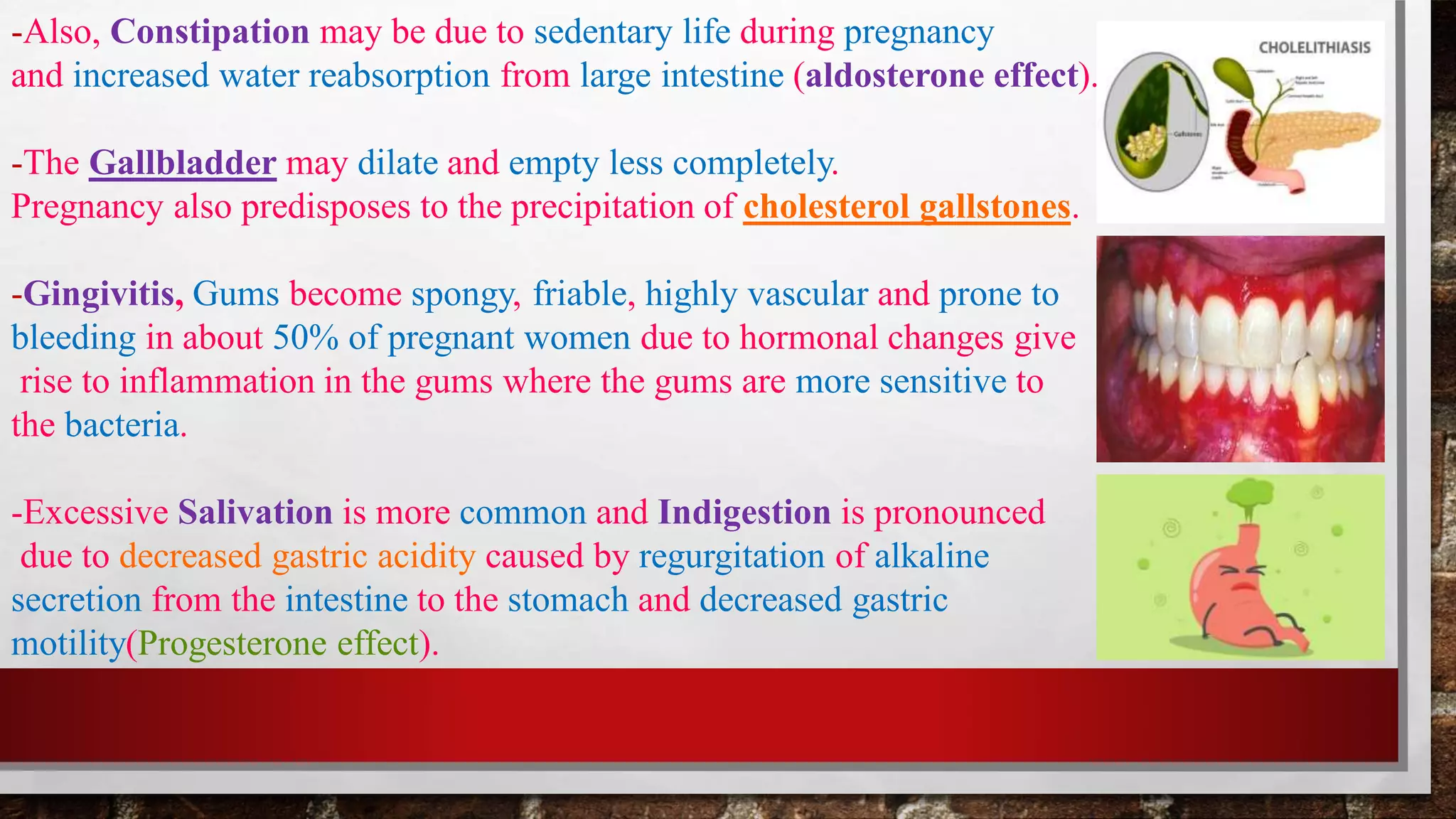 Maternal anatomical, physiological and biomechanical changes during ...
