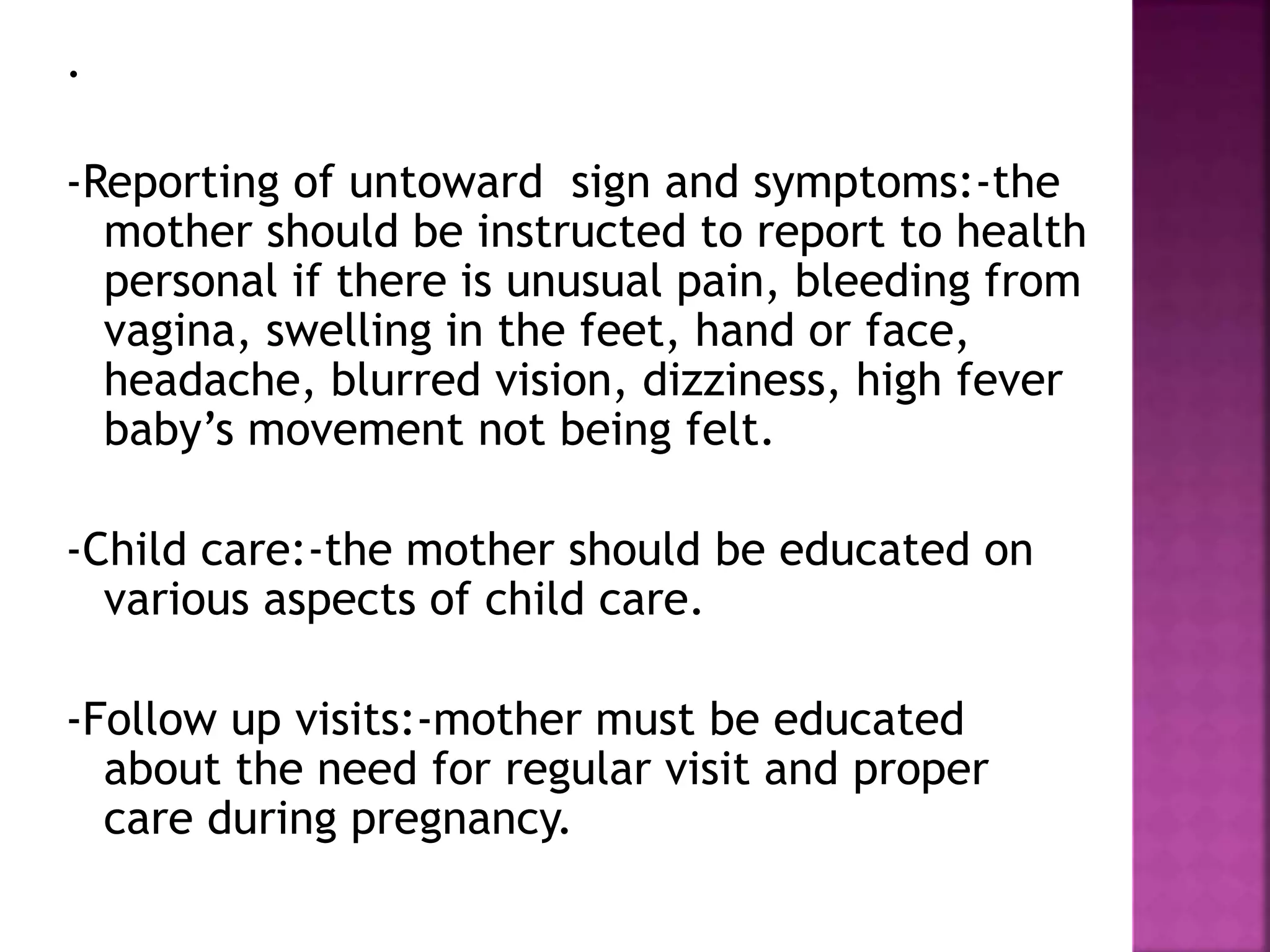 Maternal and child health | PPTX