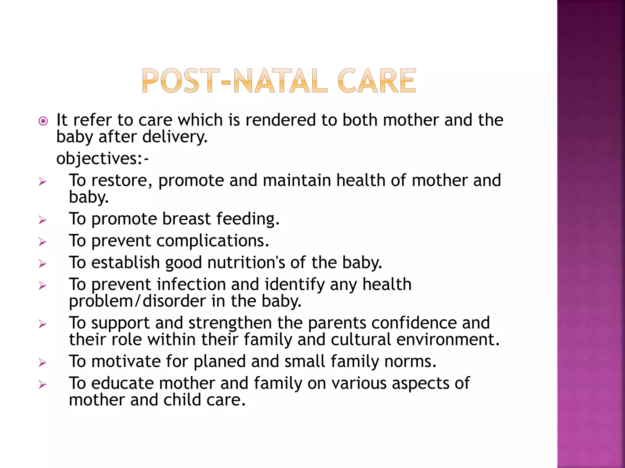 Maternal and child health | PPTX