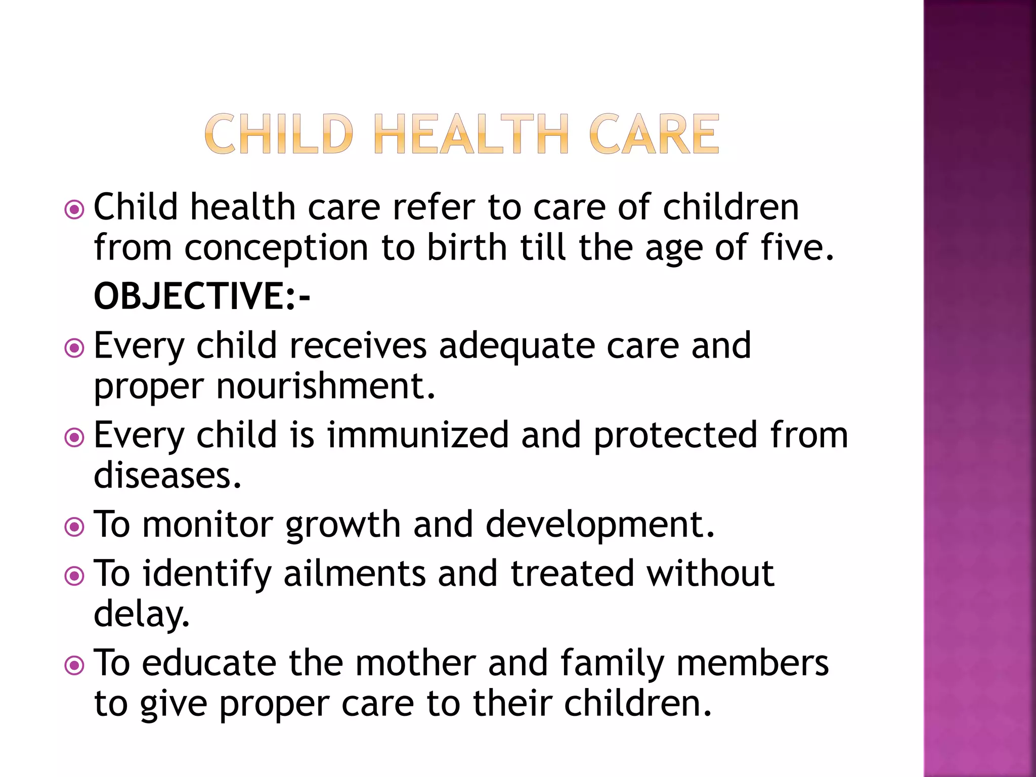 Maternal and child health | PPTX