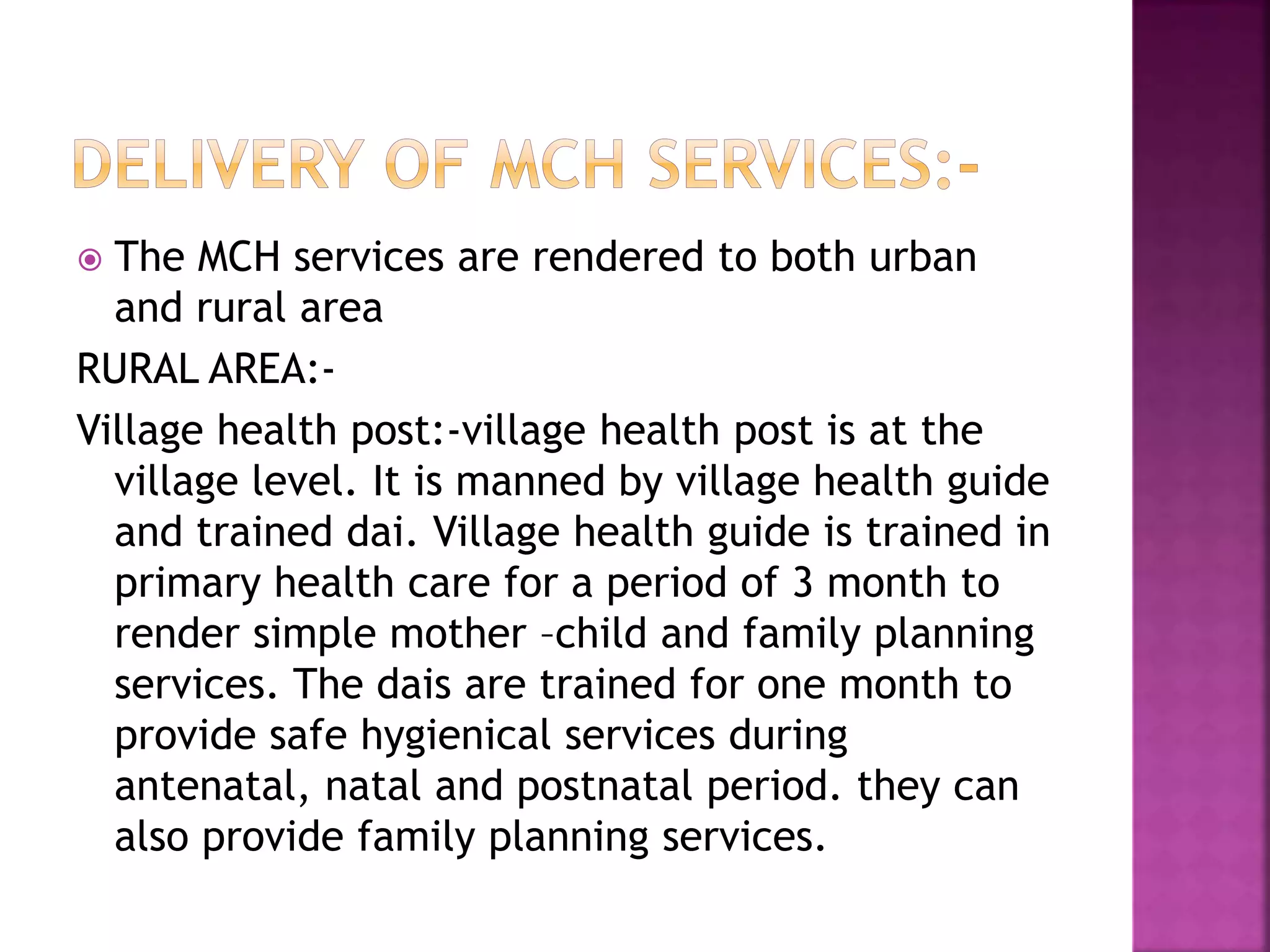 Maternal and child health | PPTX