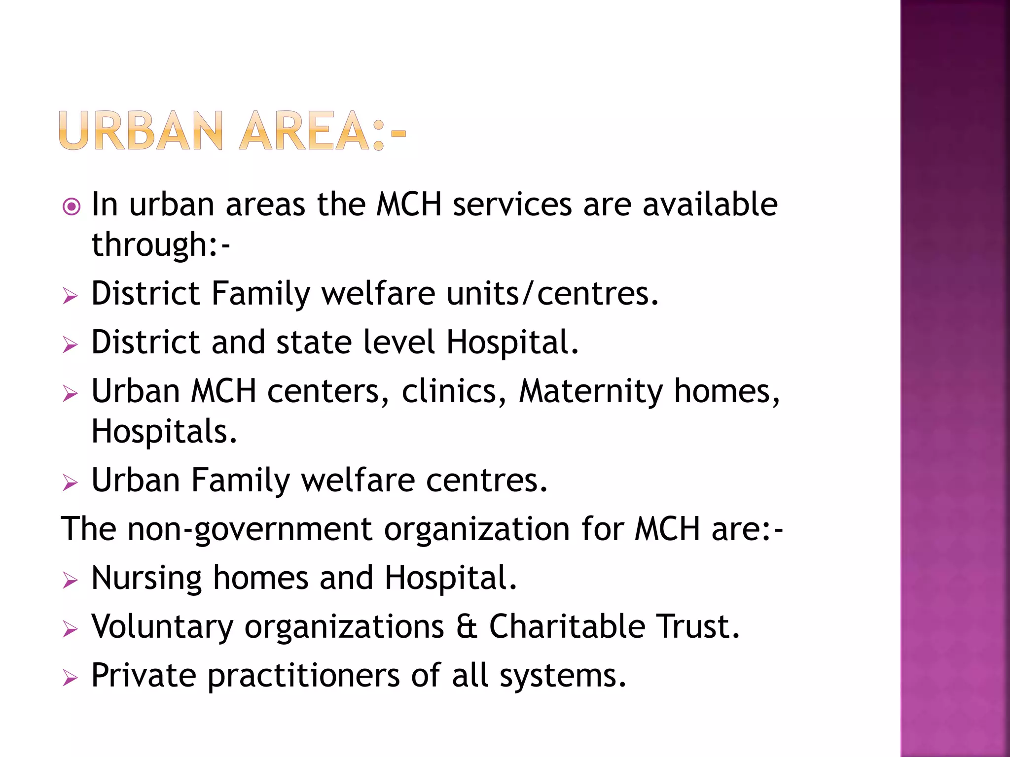 Maternal and child health | PPTX