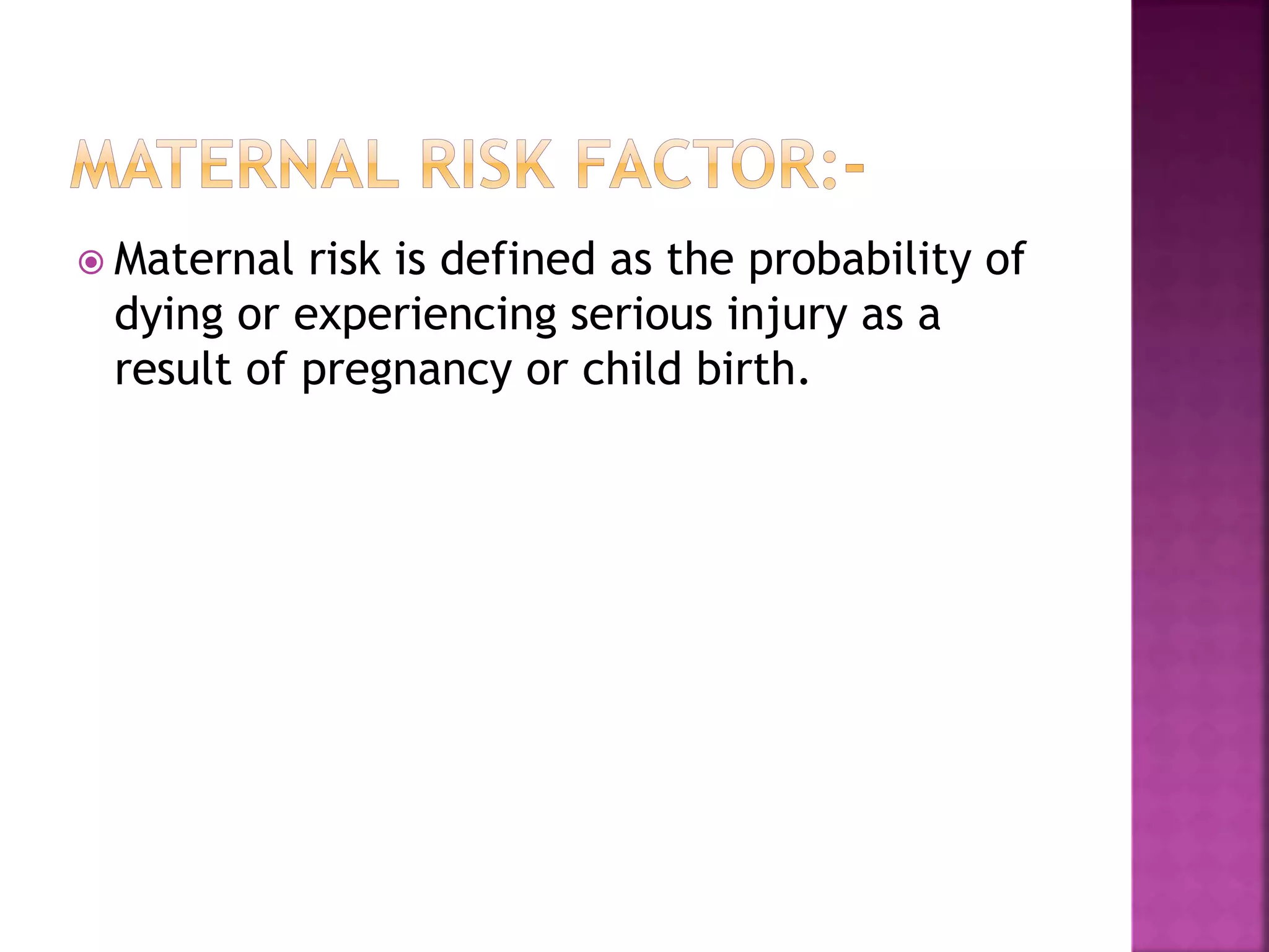 Maternal and child health | PPTX