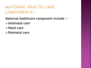 Maternal and child health | PPTX