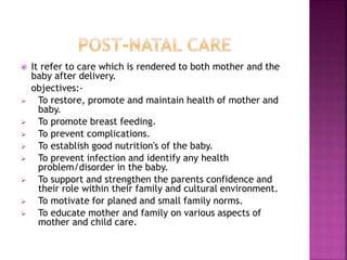 Maternal and child health | PPTX