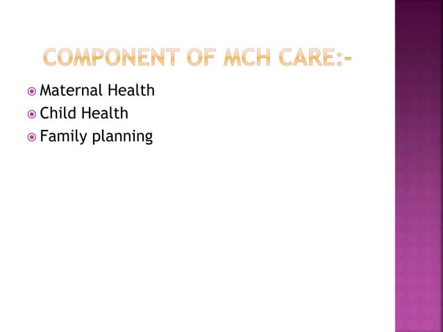 Maternal and child health | PPTX | Reproductive Health | Diseases and ...