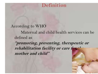 Maternal and child health | PPT