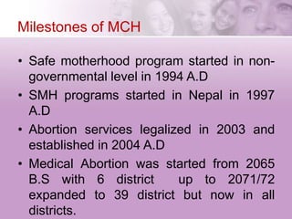 Maternal and Child Health.pptx | Reproductive Health | Diseases and ...