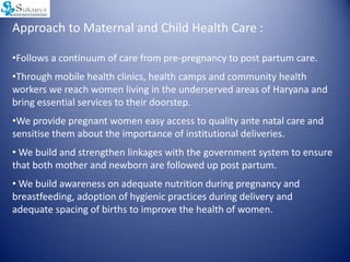 Maternal and Child Health Programme | PPTX