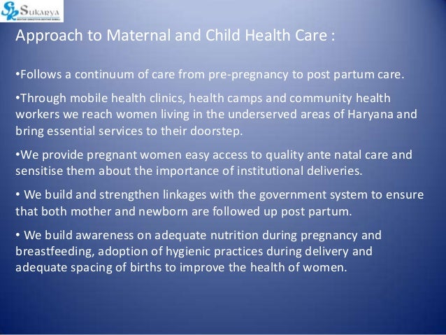 Maternal and Child Health Programme
