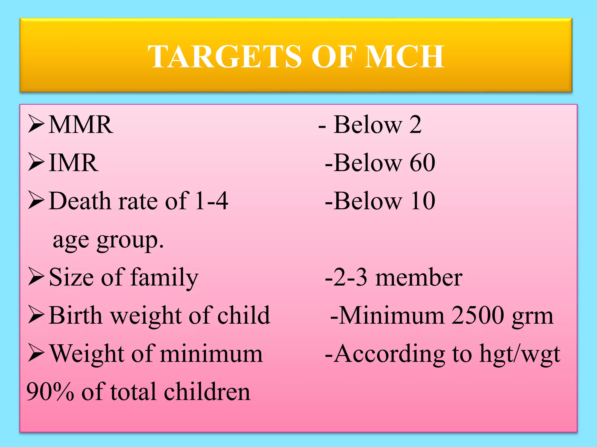 Maternal and child health care services | PPTX