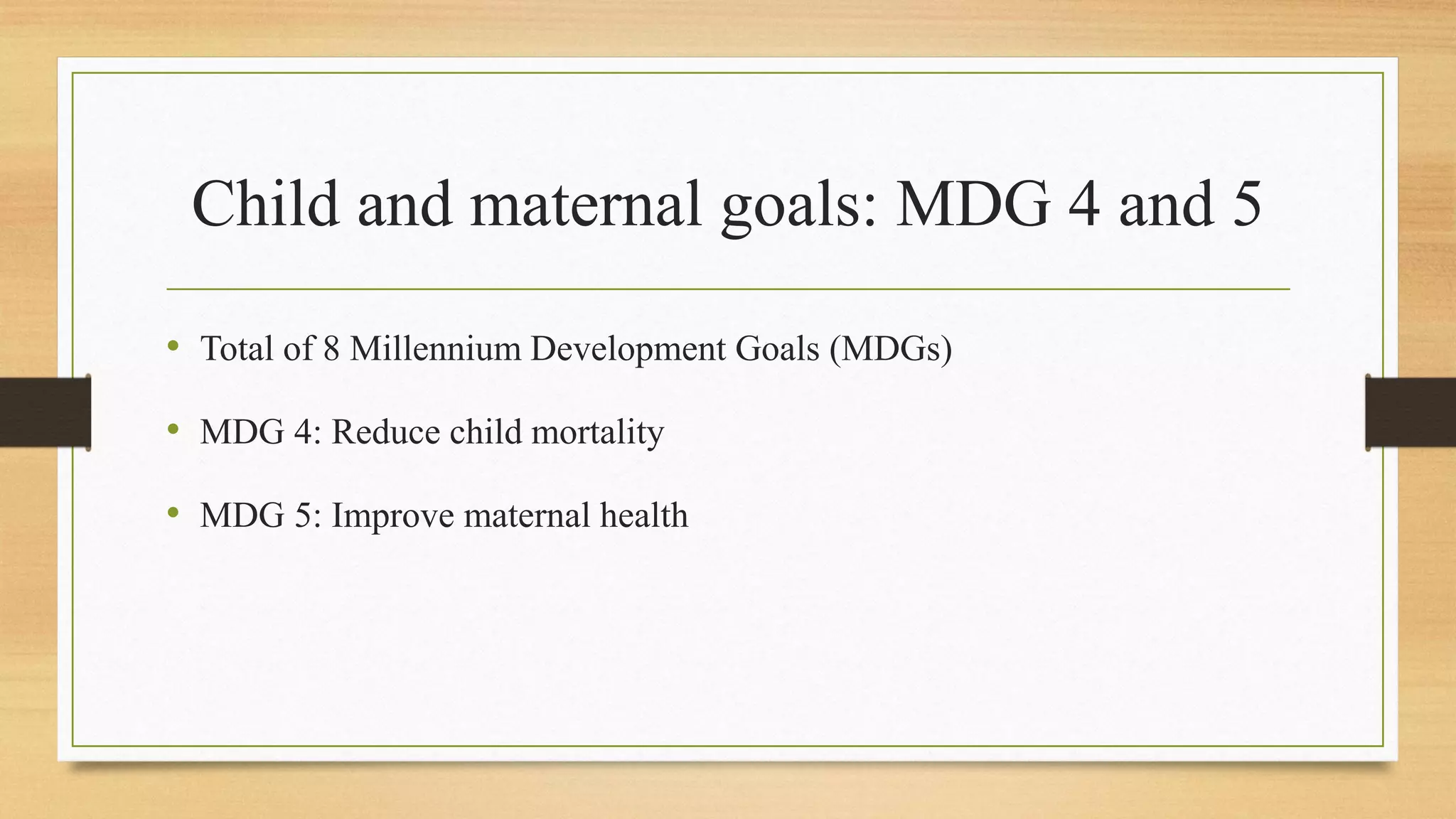 Maternal and child health program | PDF