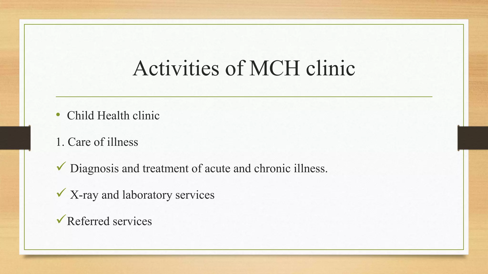 Maternal and child health program | PDF