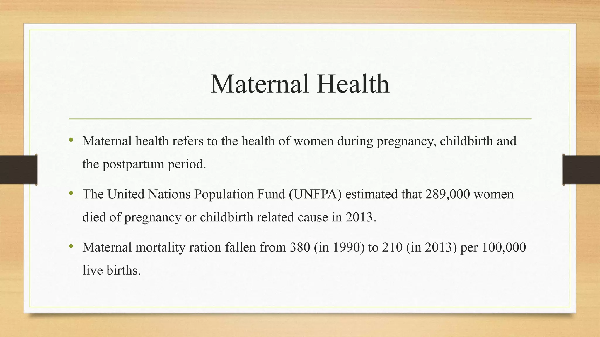 Maternal and child health program | PDF