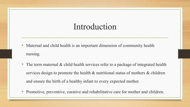 Maternal and child health program | PDF
