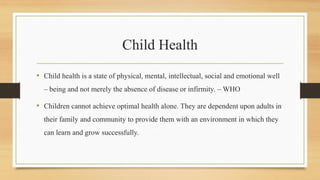 Maternal and child health program | PDF