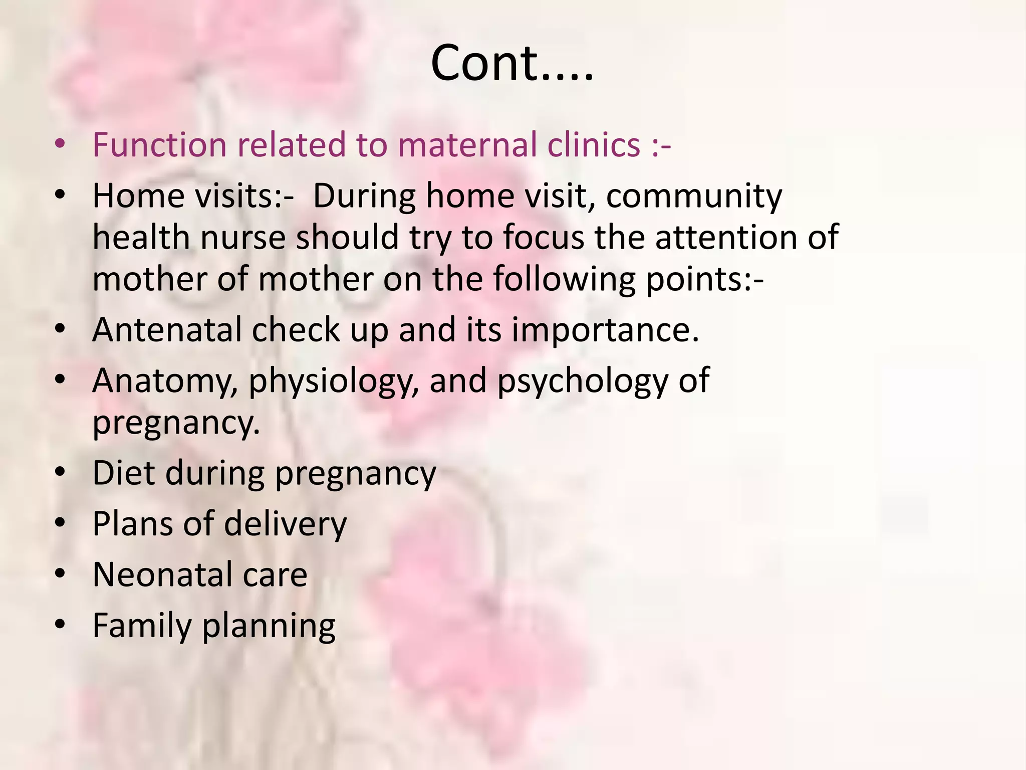 Maternal and child health programme | PPTX