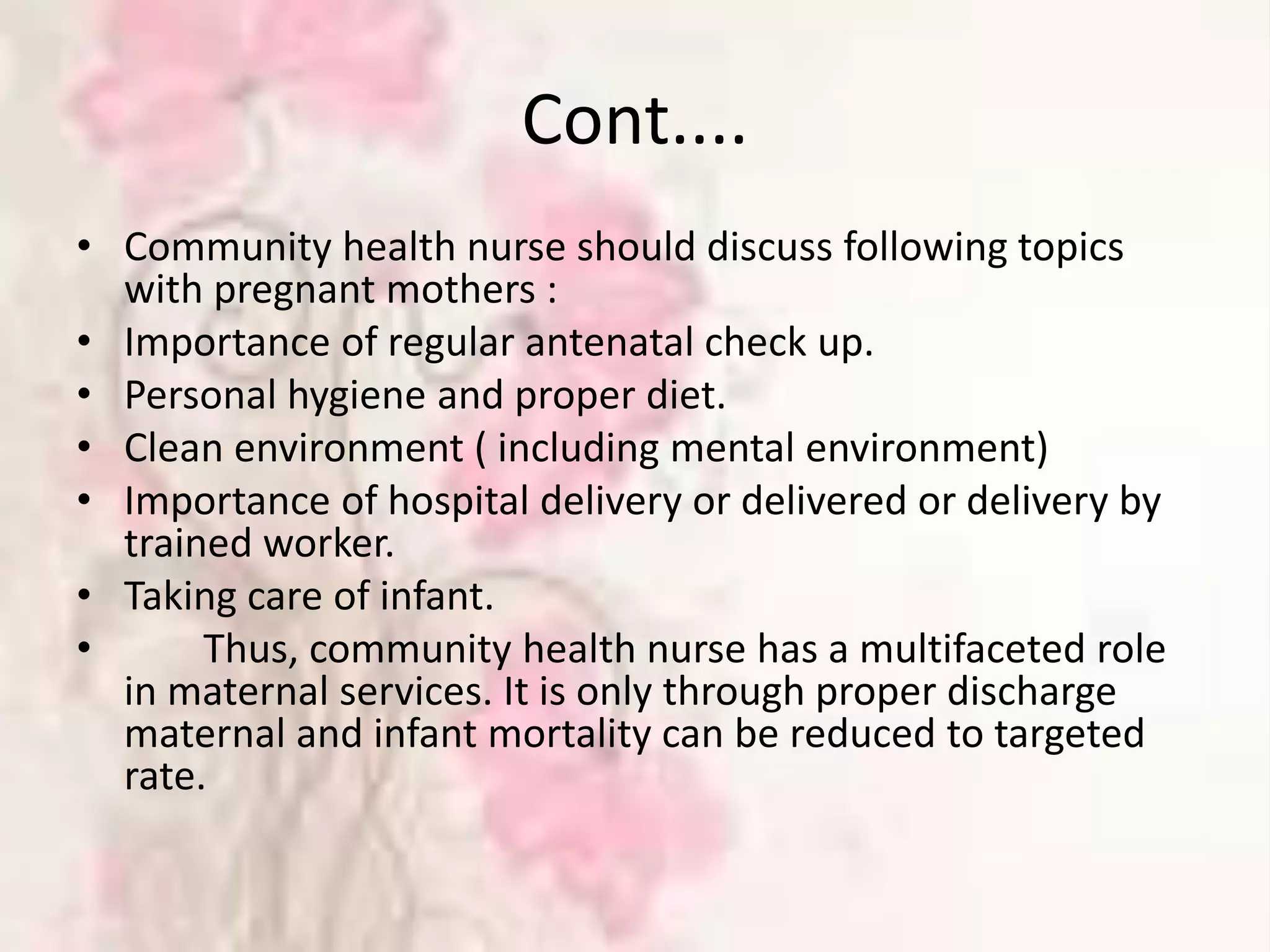 Maternal and child health programme | PPTX