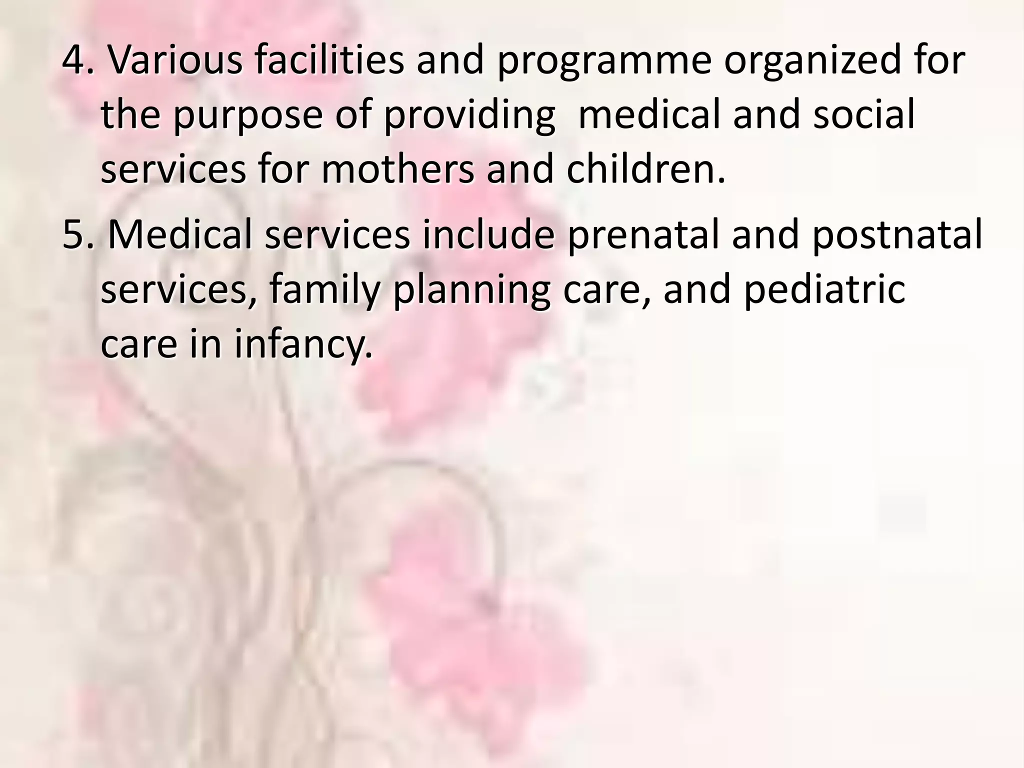 Maternal and child health programme | PPTX