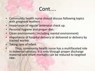 Maternal and child health programme | PPTX