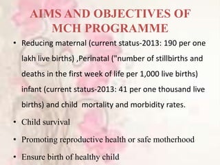 Maternal and child health programme | PPTX