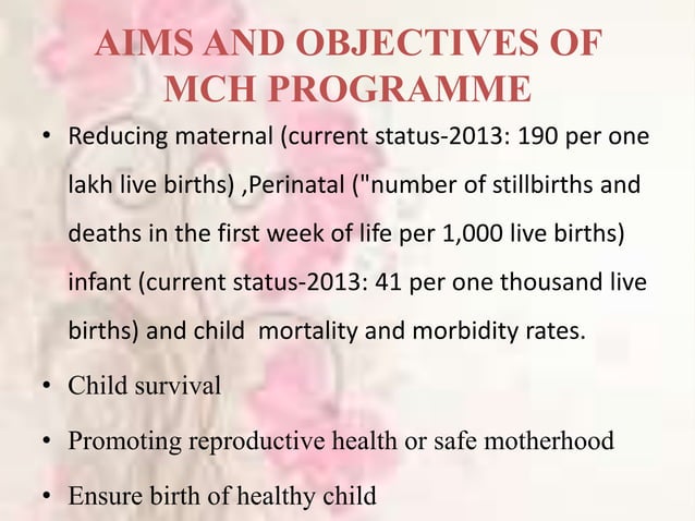 Maternal and child health programme | PPTX | Pregnancy | Reproductive ...