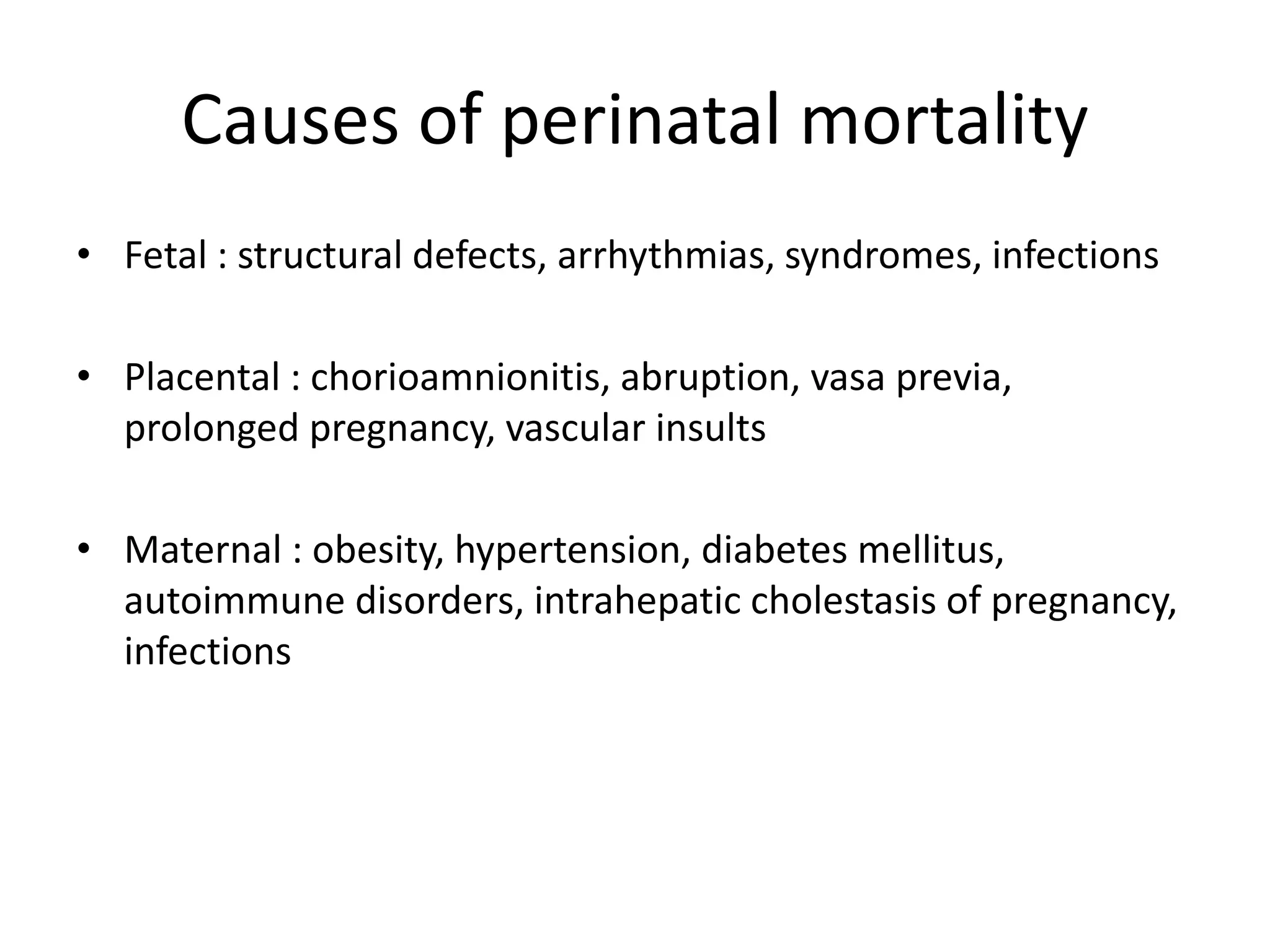 Maternal and perinatal mortality | PPTX