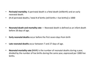 Maternal and perinatal mortality | PPTX