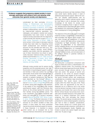 Maternal anxiety related to prenatal | PDF