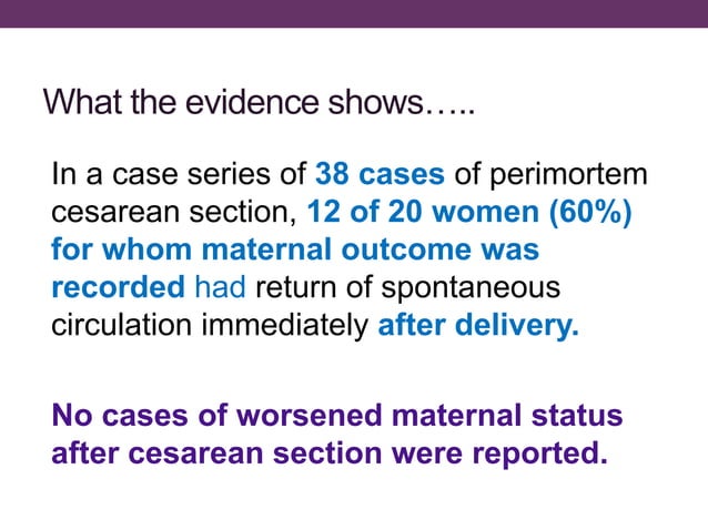 Maternal cardiac arrest (english) | PPTX