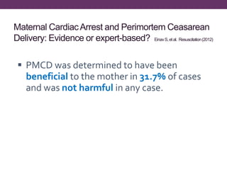 Maternal cardiac arrest (english) | PPTX