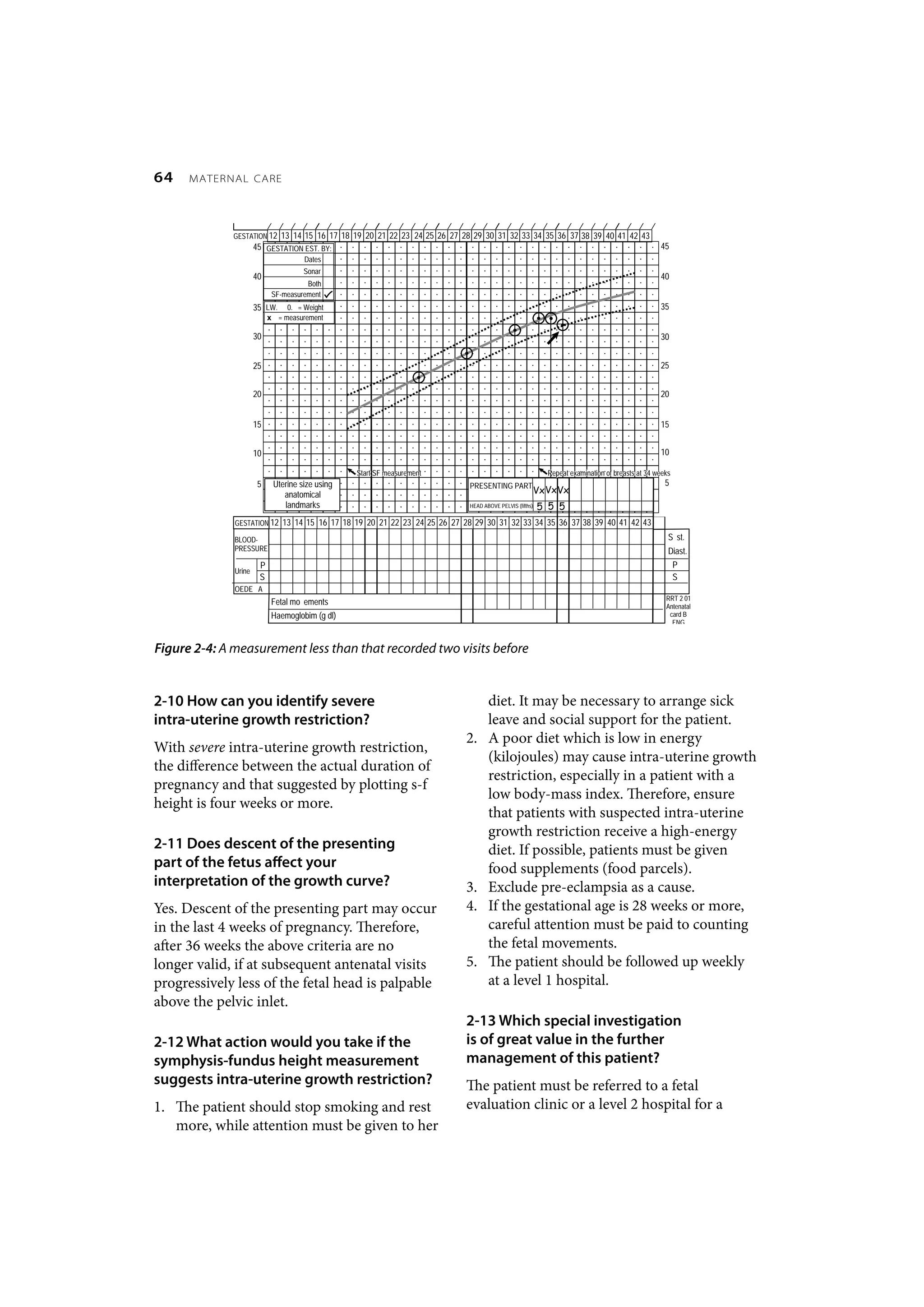 Maternal Care: Assessment of fetal growth and condition during ...