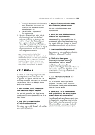 Maternal Care: Preterm labour and preterm rupture of the membranes | PDF