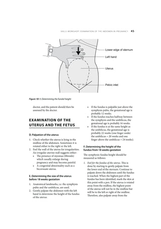 Maternal Care: Skills workshop Examination of the abdomen in pregnancy ...