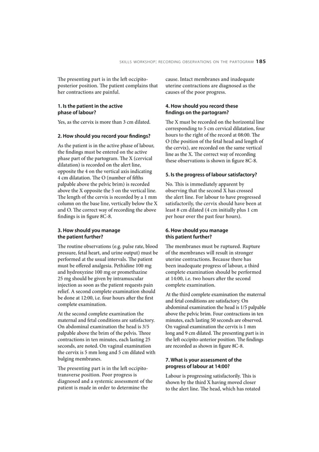 Maternal Care: Skills workshop Recording observation on the partogram | PDF